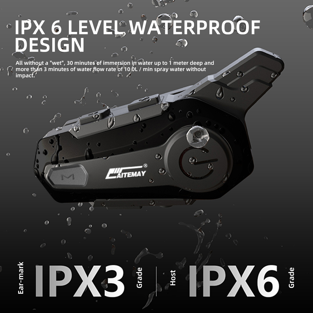 (Local Shipment)1000M X1 Helmet Intercom for 2 Riders Wireless ...