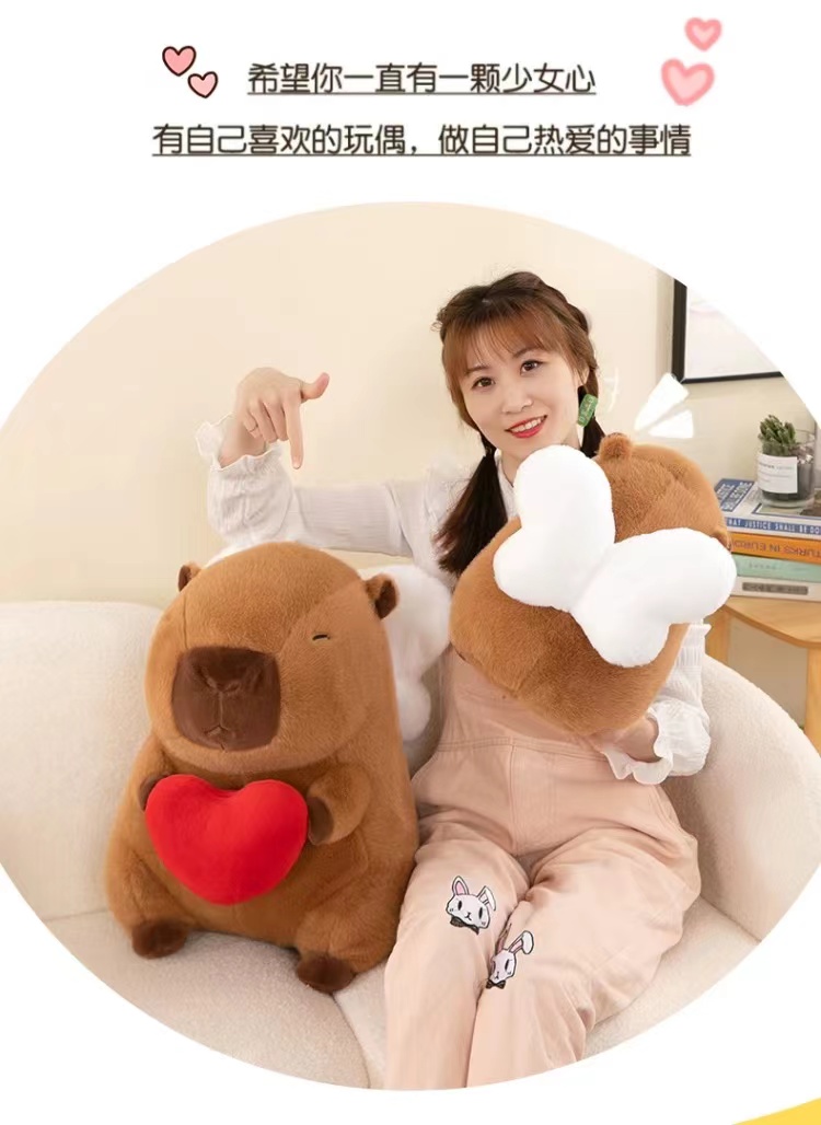 New Angel Capybara plushie Cute Capybara plush toy doll Lovely Angel ...