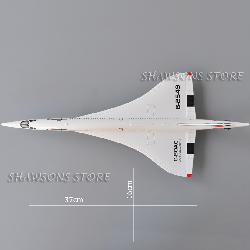 1:160 Scale Diecast Model Plane Toy Concorde Supersonic Aircraft ...