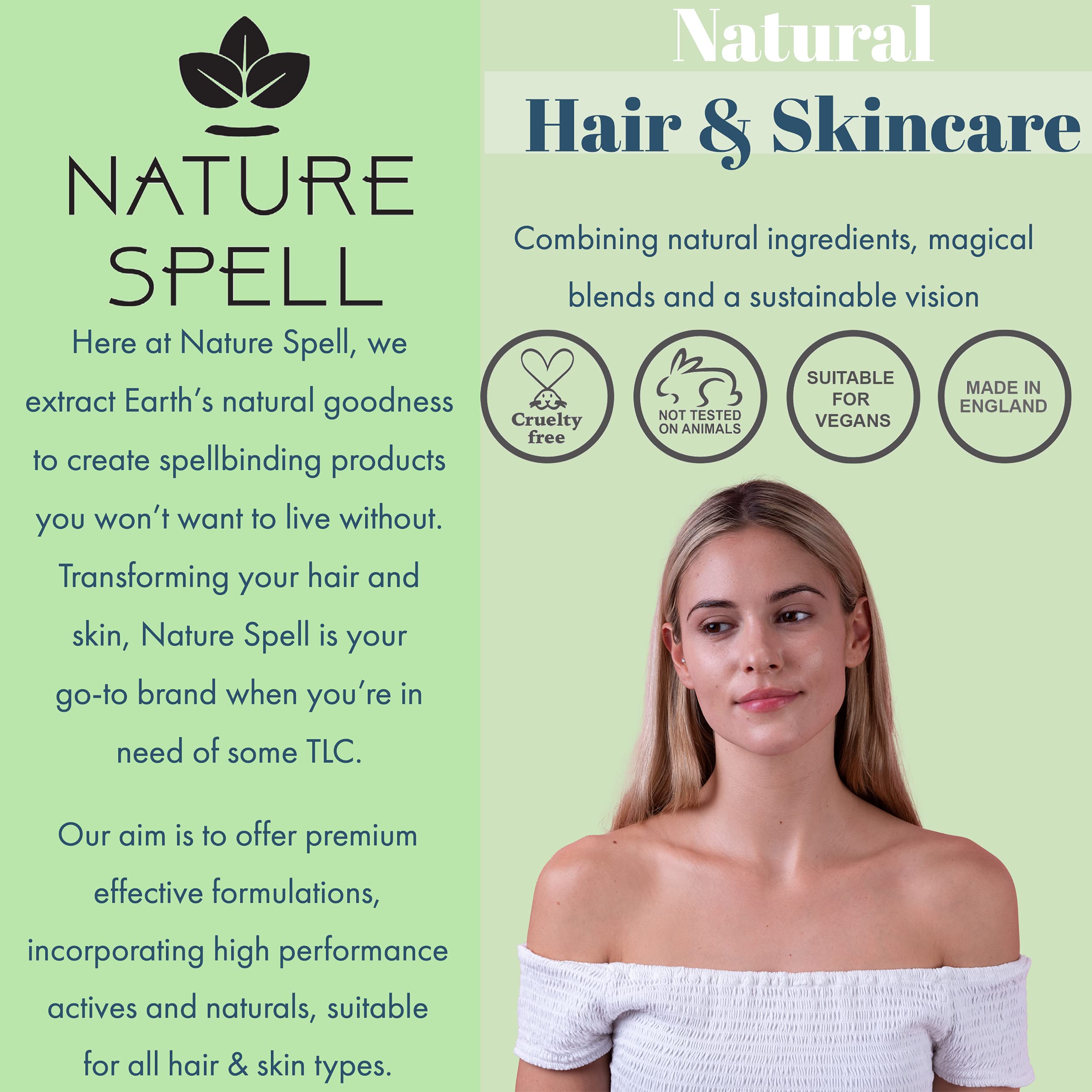 🚀7 7 SALE🚀100% UK Nature Spell Hair Grwoth Oil 150ml, Nature Spell ...