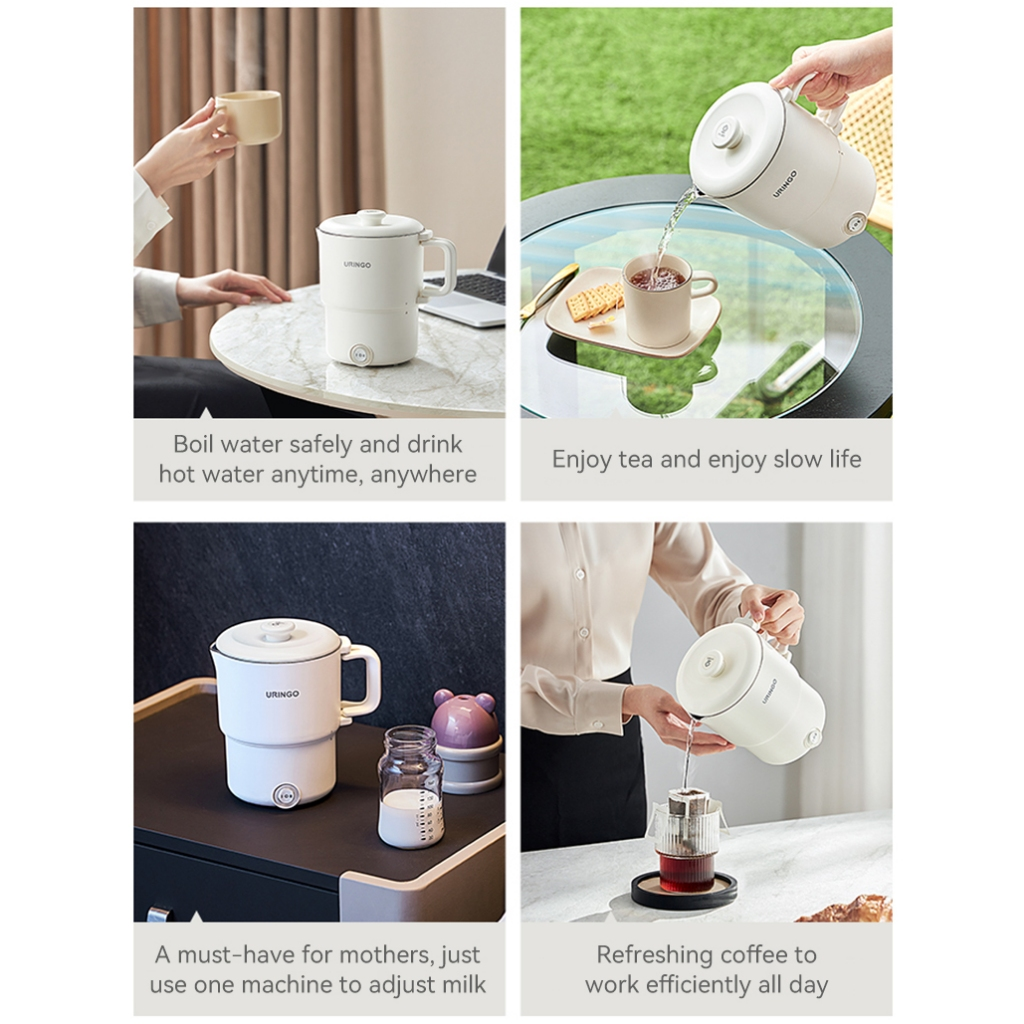 【Ready Stock】Travel Electric Kettle 800ml Portable Tea Kettle 304 ...