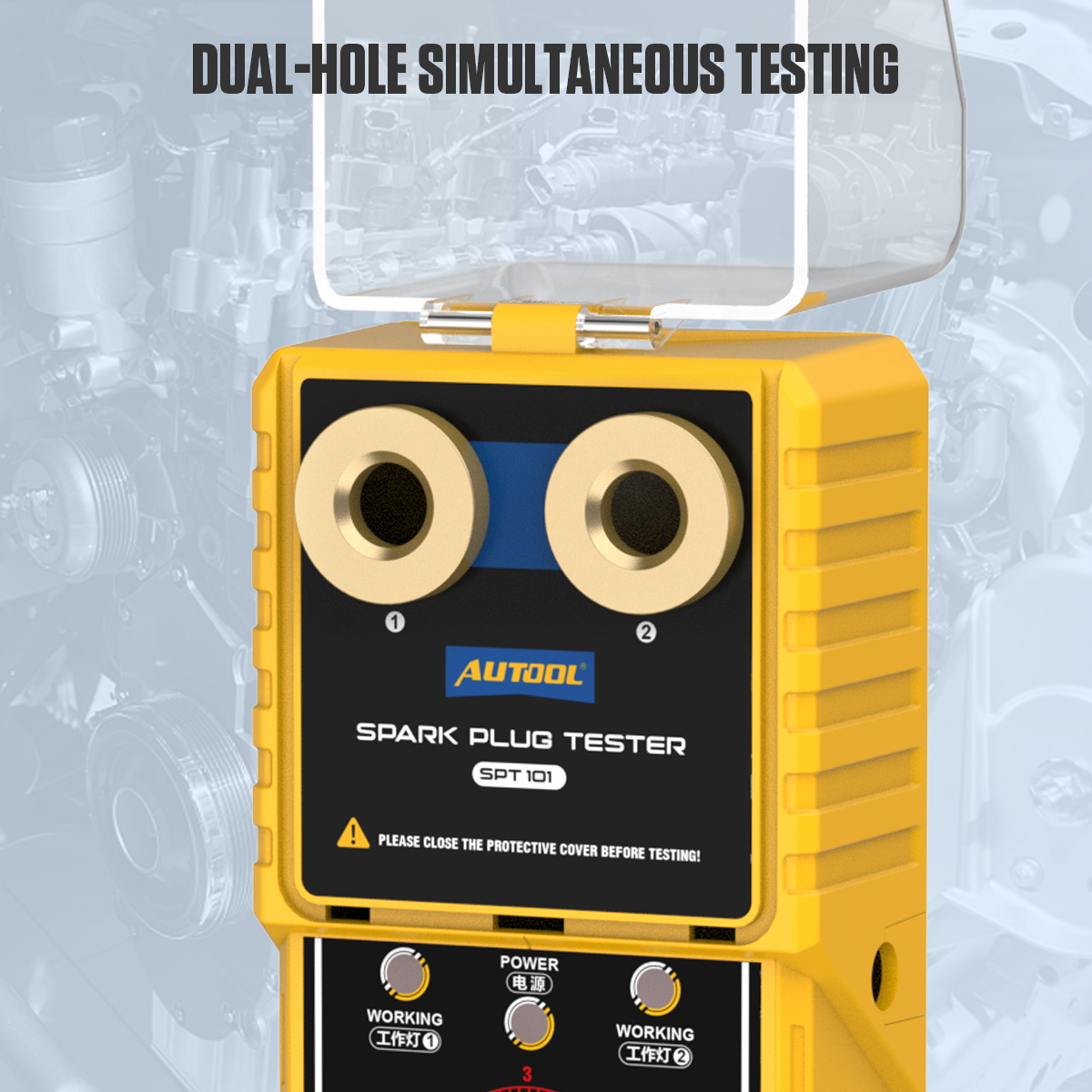 【Local Stock】AUTOOL SPT101 Car Spark Plug Tester With Auto Adjustable ...