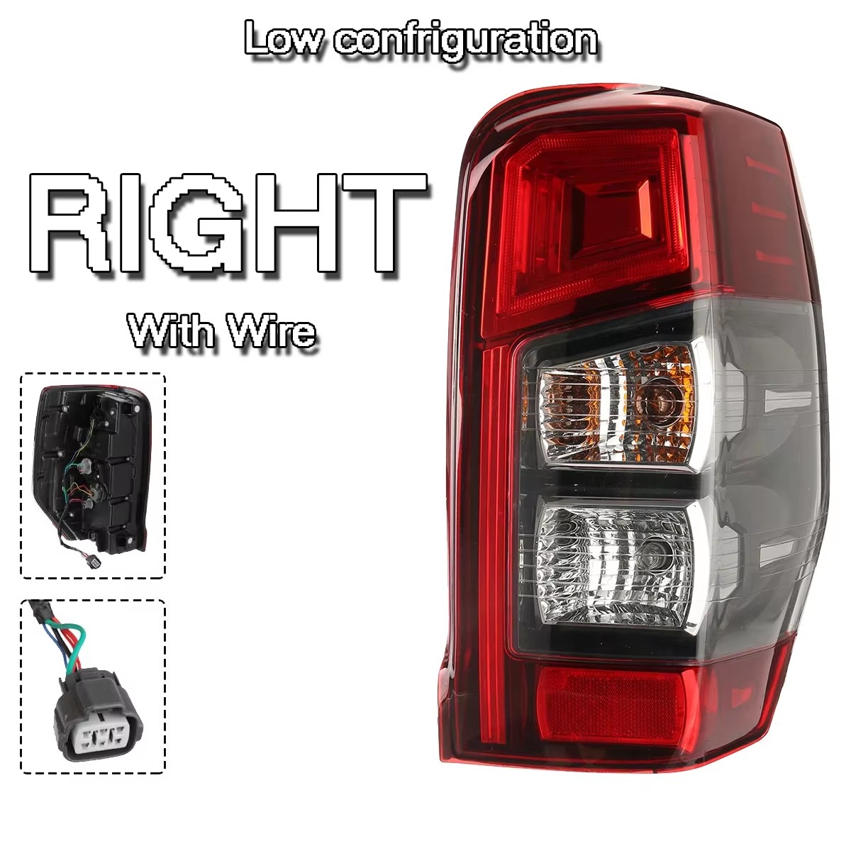Mitsubishi Triton Tail Light Rear Tail Lamp Lampu Belakang Low Spec for ...