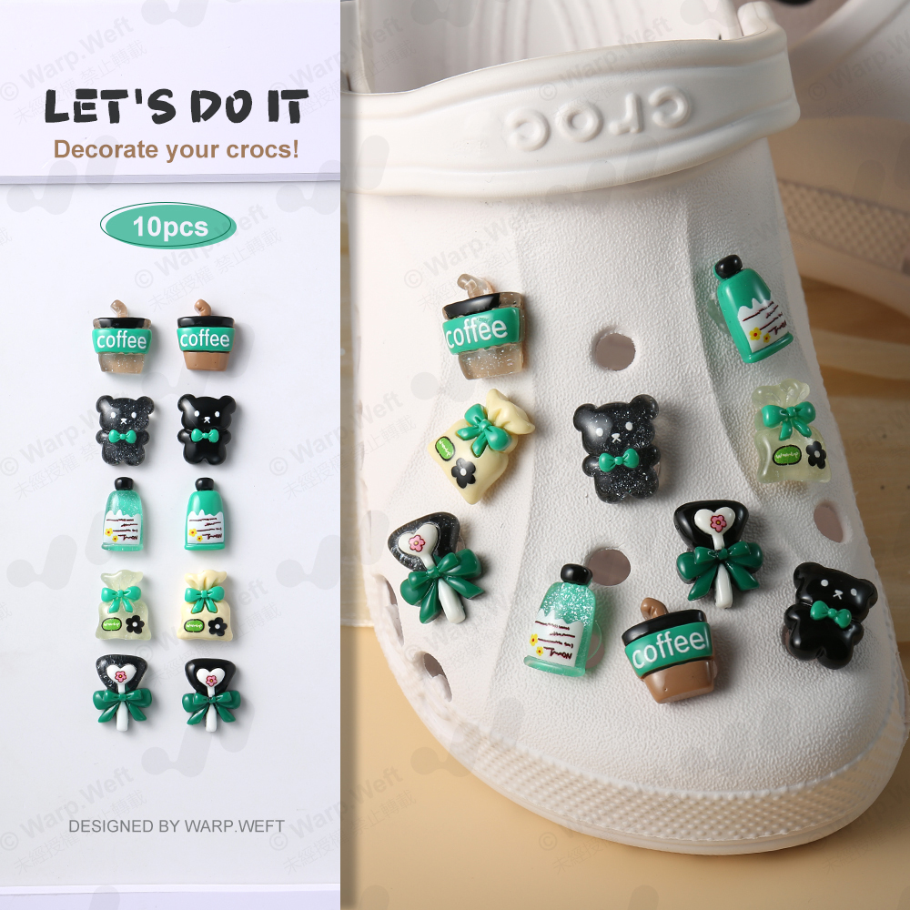 Multi-piece set Sandal Pin Buckle Shoe Charms, Cute 3D Jibbitz Set for ...