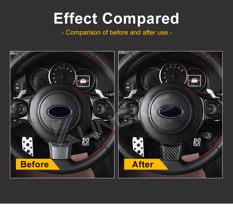 KUNGKIC Real Carbon Fiber For Subaru BRZ Toyota GR86 GT86 Steering ...