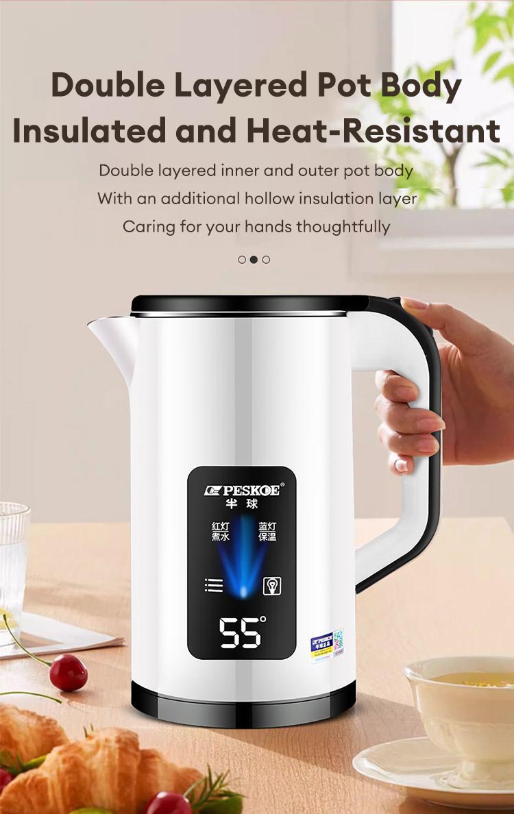 【Malaysia Plug】3L Kettle Electric 304 Stainless Steel Household 1500W ...