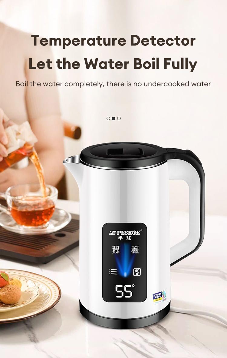 【Malaysia Plug】3L Kettle Electric 304 Stainless Steel Household 1500W ...
