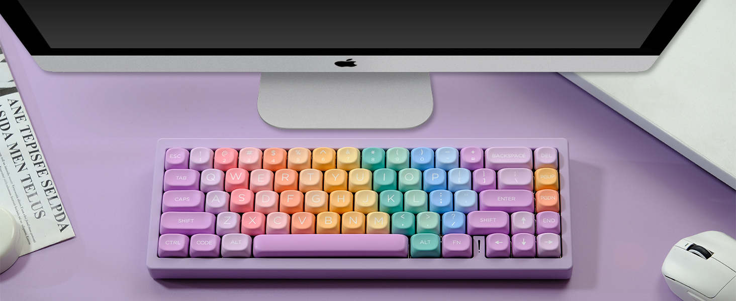 Soft Candy keycaps 126 Keys keycaps MOA Profile DYE-SUB Personalized ...