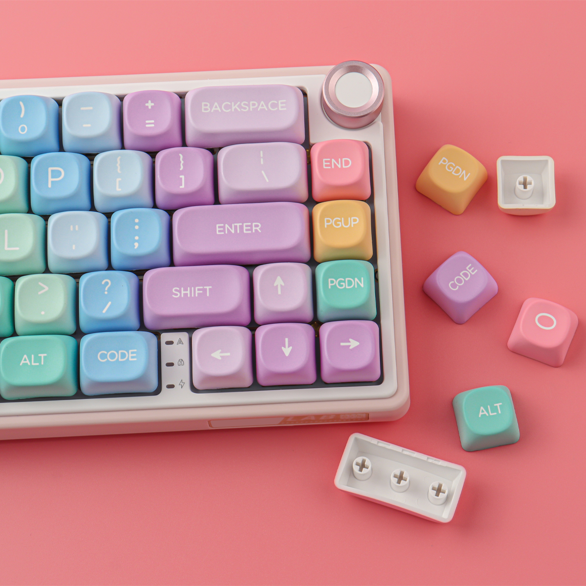 Soft Candy keycaps 126 Keys keycaps MOA Profile DYE-SUB Personalized ...