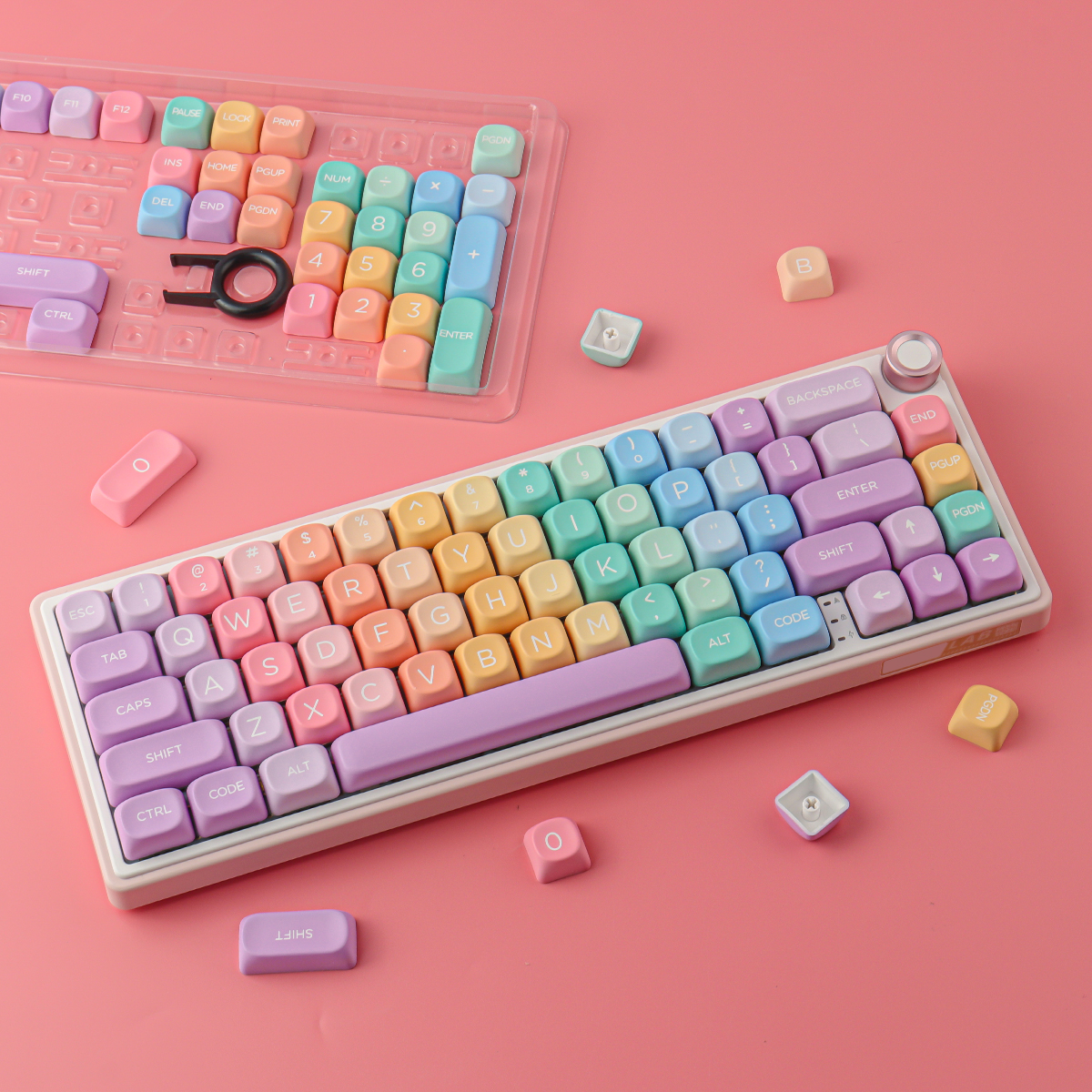 Soft Candy keycaps 126 Keys keycaps MOA Profile DYE-SUB Personalized ...