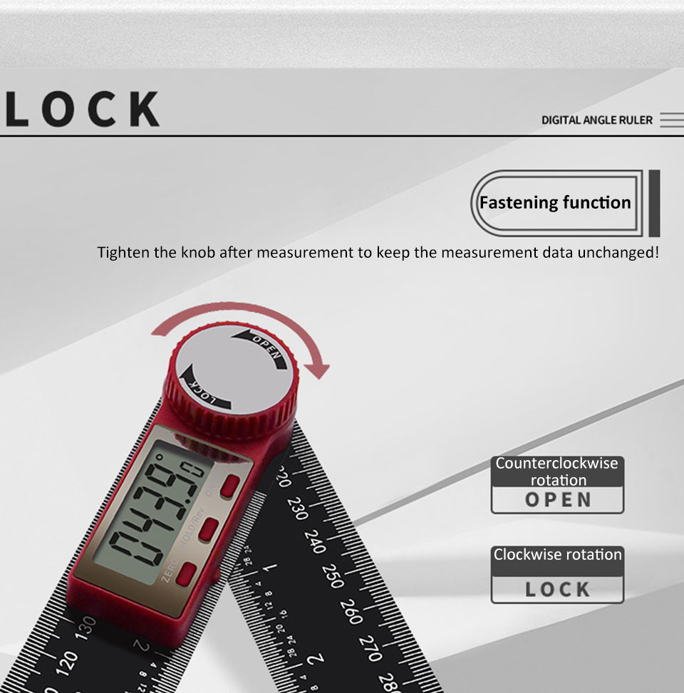 360 ° Dual Function Professional Digital Angle Gauge High Precision ...