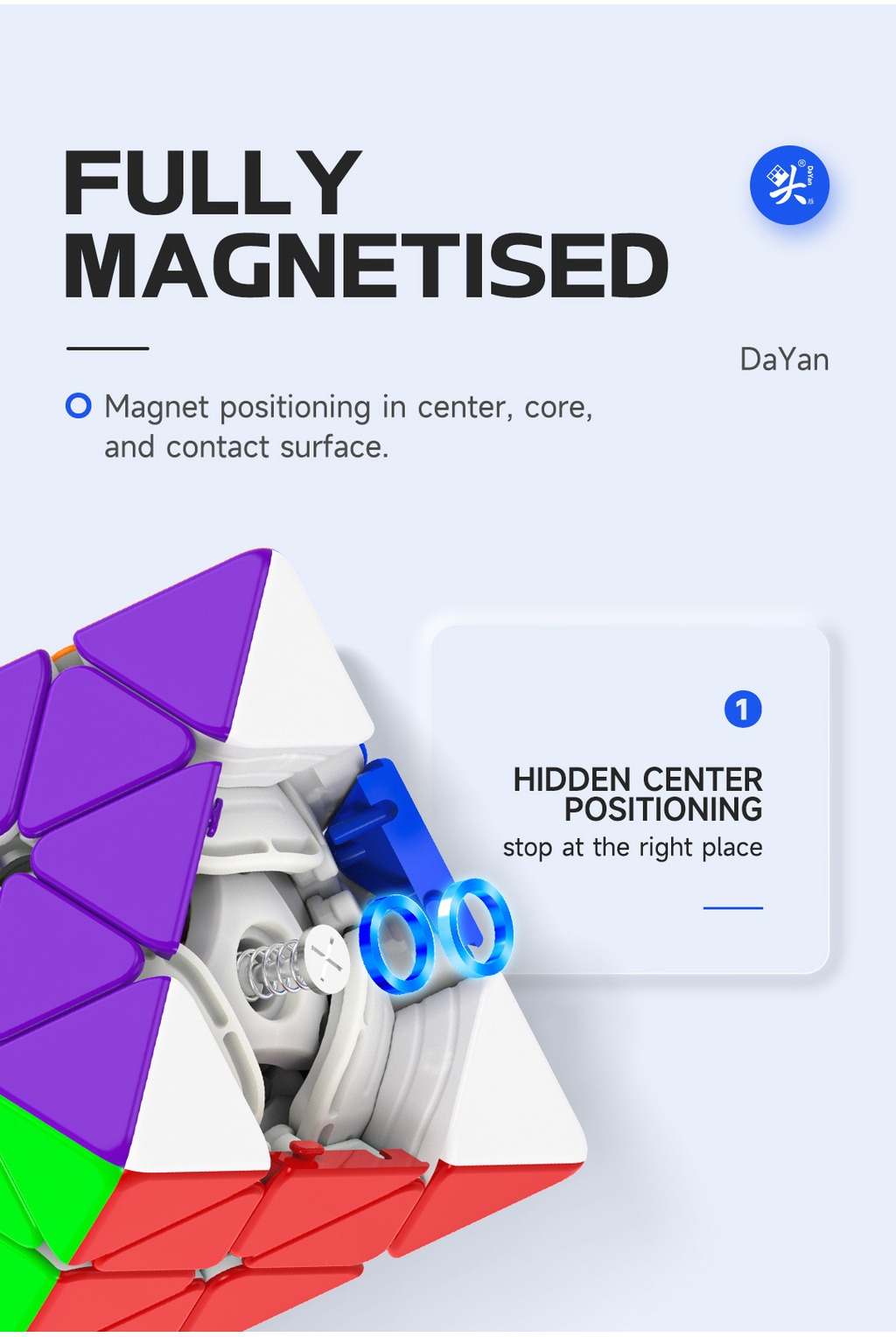 DaYan FTO Face Turning Octahedron Magnetic Magic Cube Professional ...