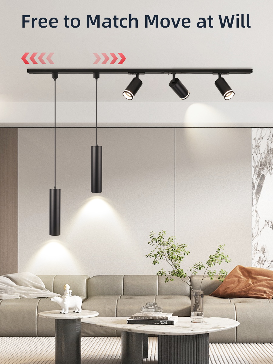 Pendant Track Light Set Lampu Linear Track Lights Chandelier Dinning ...
