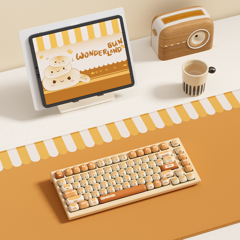 Akko x MonsGeek MG75W Bun Wonderland Wireless 2.4G & Wired Dual Mode ...