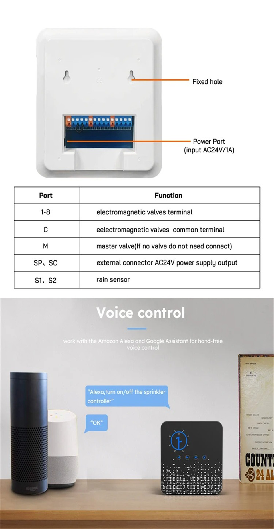 Tuya Smart WiFi Sprinkler Controller 8 Zones Irrigation Timer Automatic ...