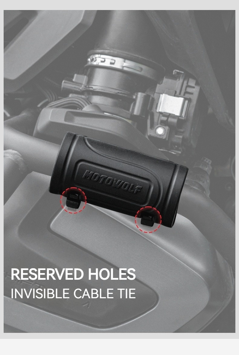 MOTOWOLF Universal for 22MM 25MM 28MM Motorcycle Engine Guard Bumper ...