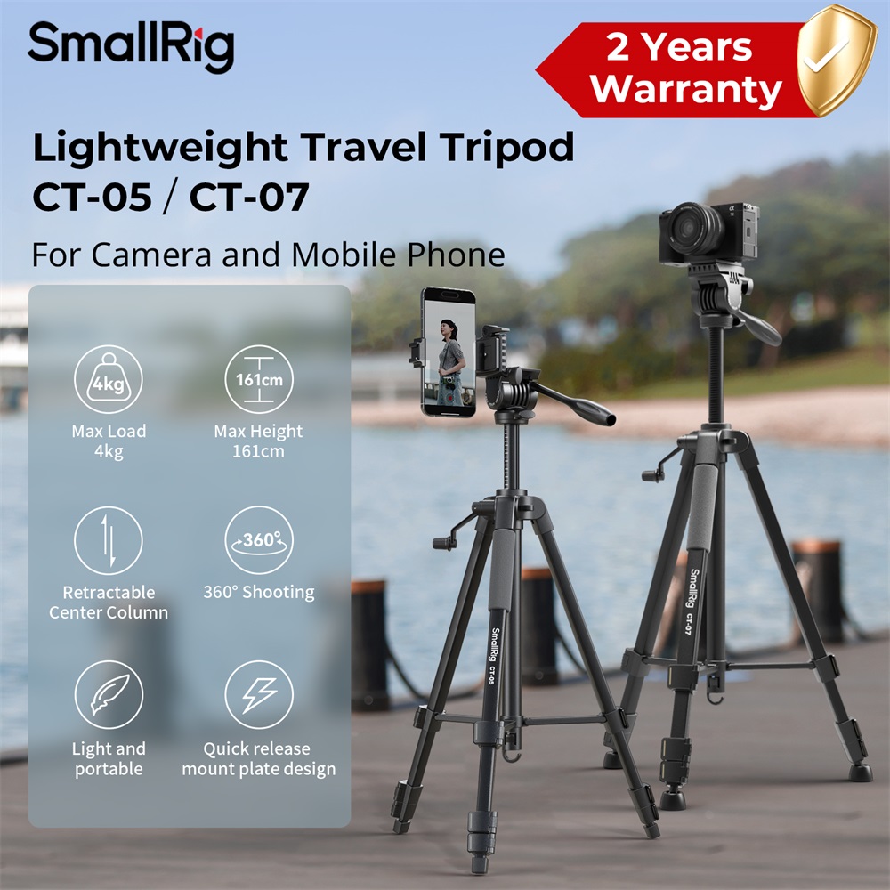 SmallRig Lightweight Travel Tripod Camera Tripods Phone Tripod Stand ...