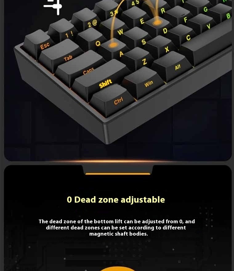 IROK ND63 PRO wired magnetic axis mechanical keyboard, aluminum alloy ...