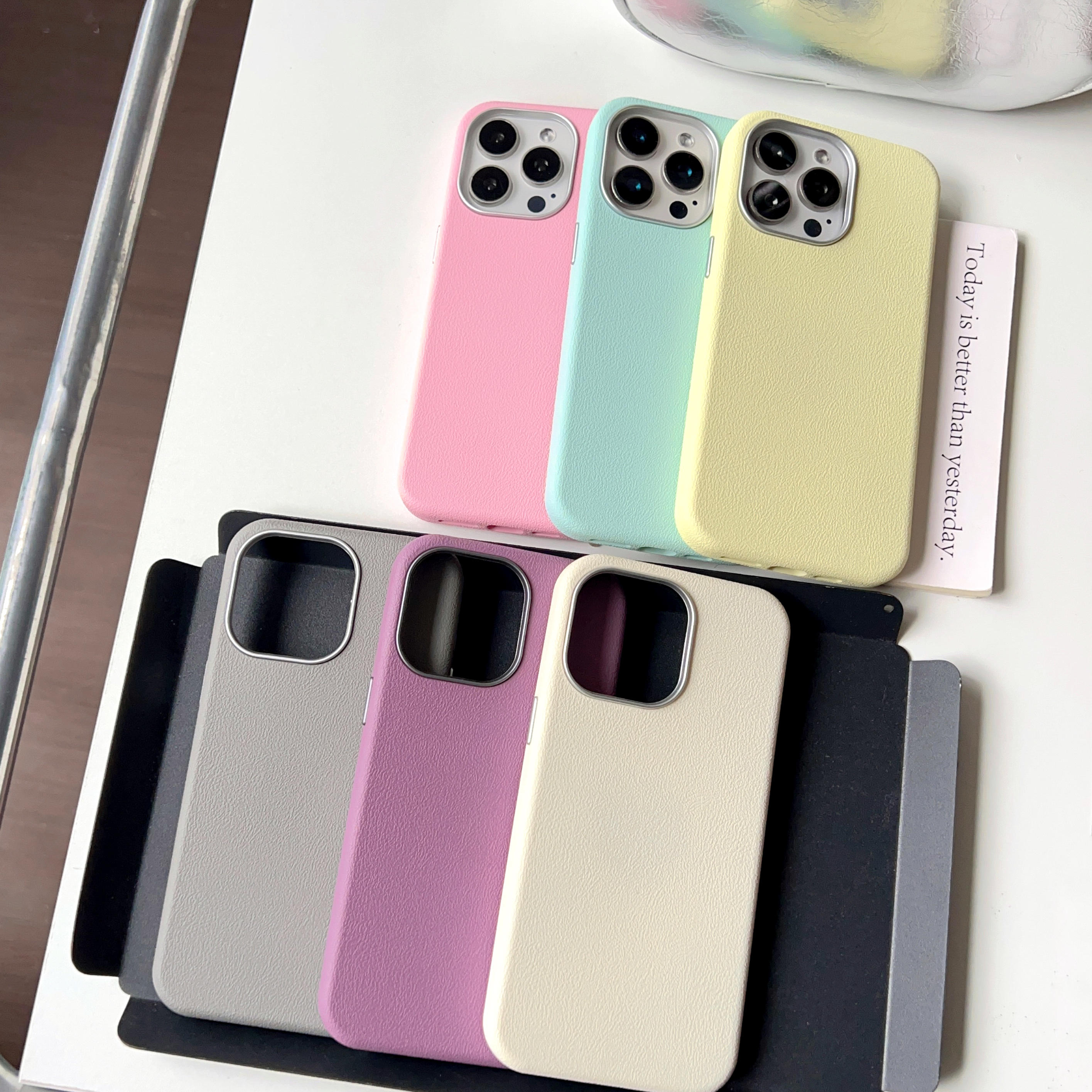 New Leather Phone Cover For iPhone 16 Pro Max 16 Plus 11 12 13 14 15 ...