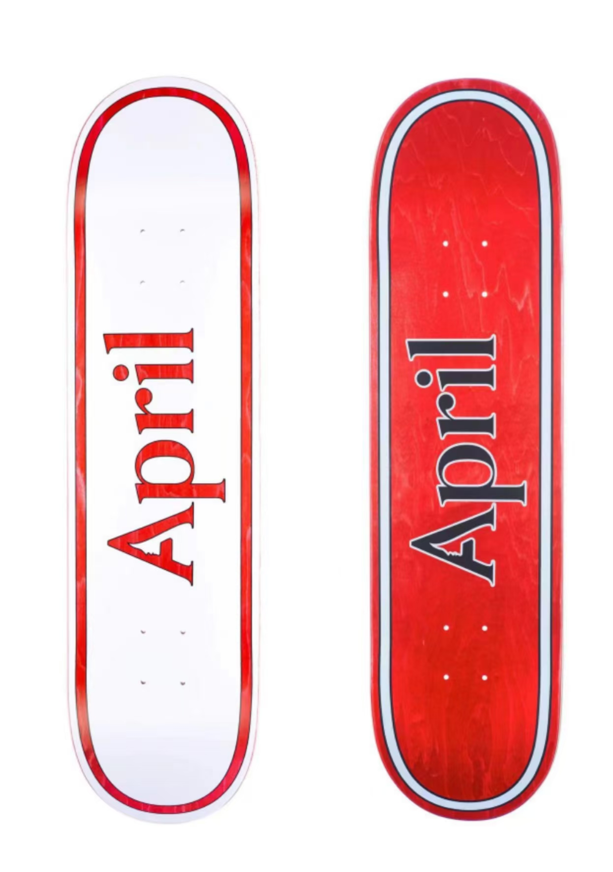 APRIL SKATEBOARD DECK ORIGINAL DECK 7 LAYERS CANANDIAN MAPLES ADULT ...