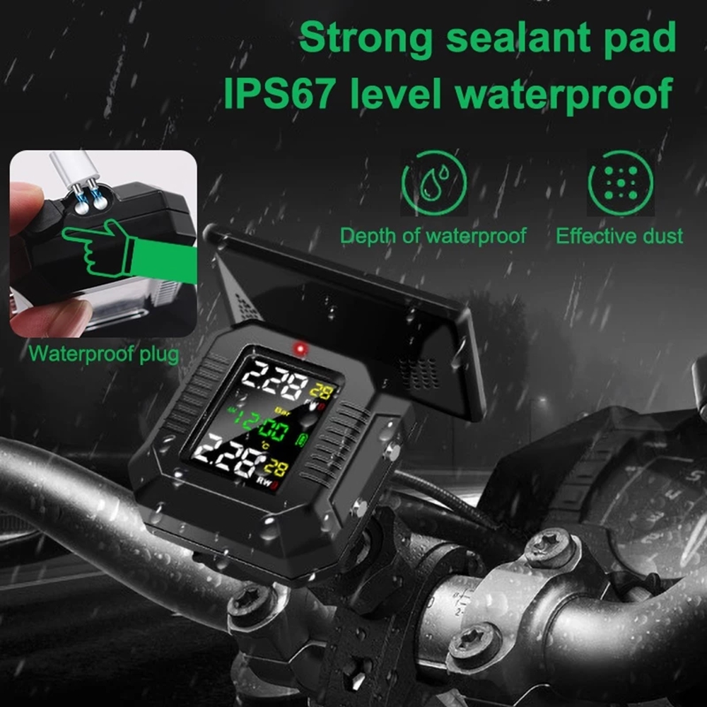 ⭐️Shipped from Malaysia⭐️Motorcycle Tire Pressure Monitoring System ...