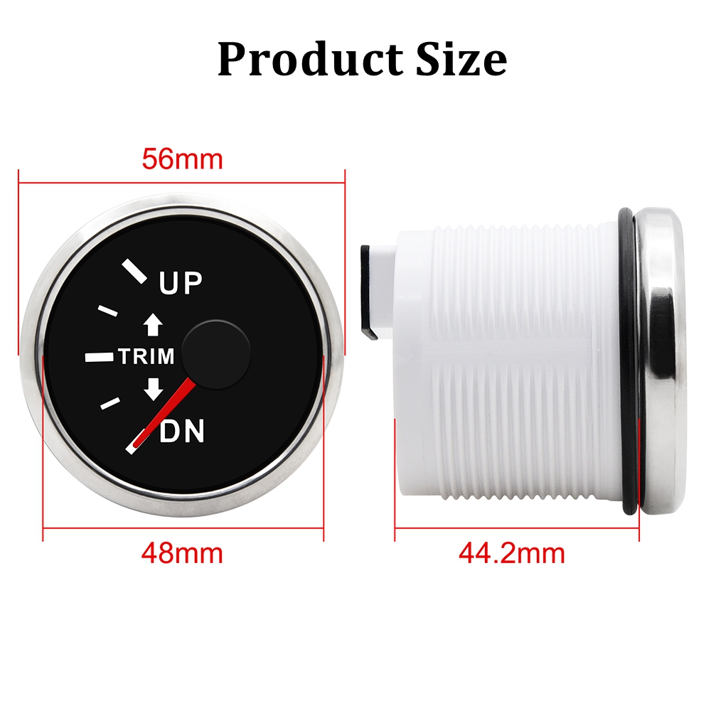 52mm Car Left Balance Meter with Red Backlight，Left Balance Gauge ...