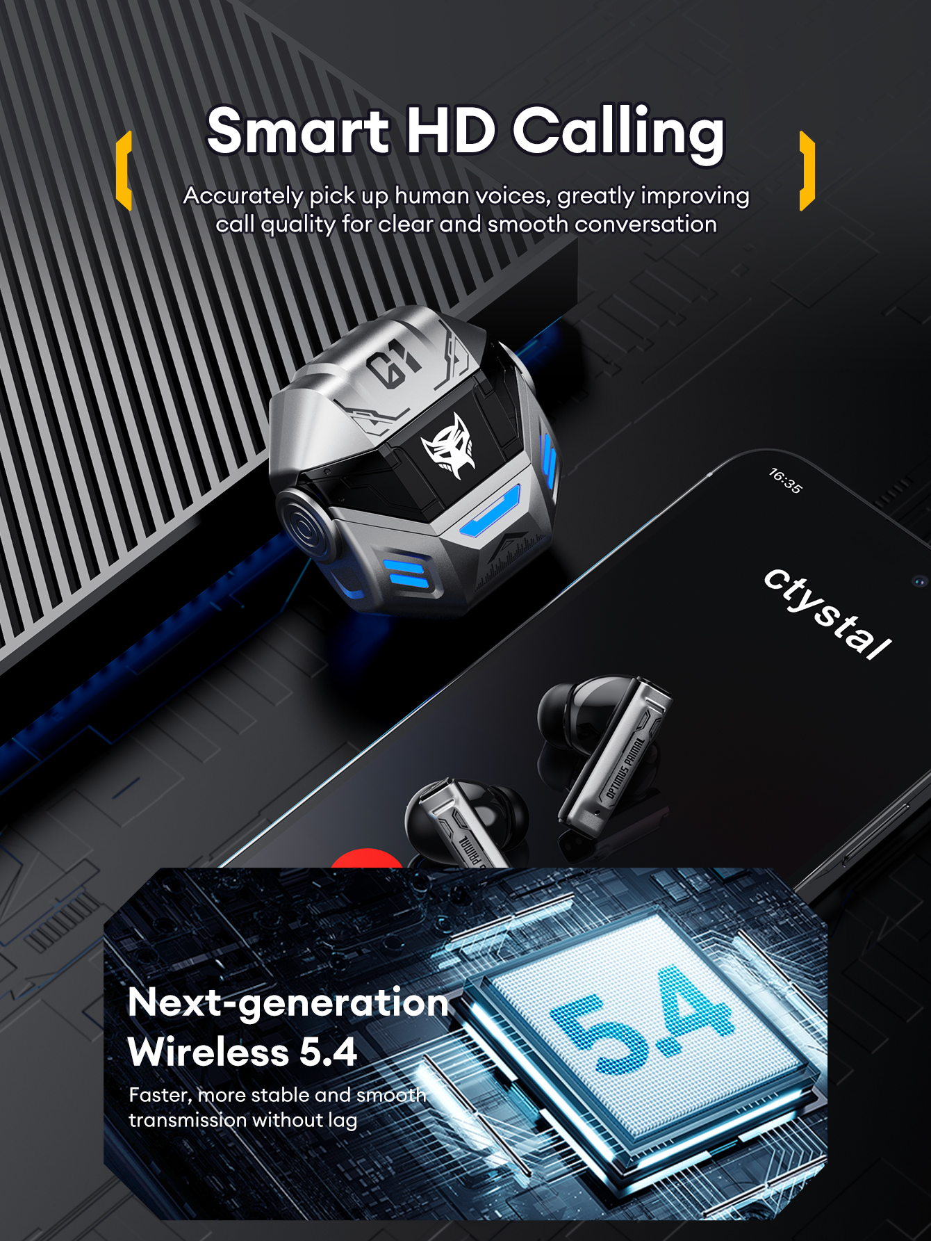 Transformers TF-T36 ANC Noise Reduction Wireless Bluetooth Earbuds ...