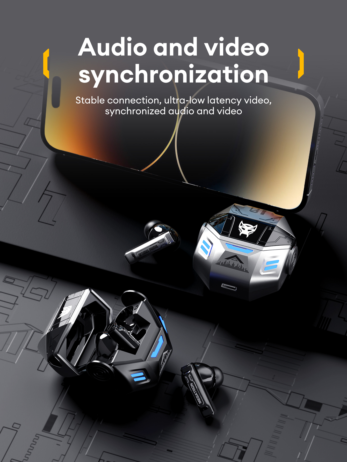 Transformers TF-T36 ANC Noise Reduction Wireless Bluetooth Earbuds ...