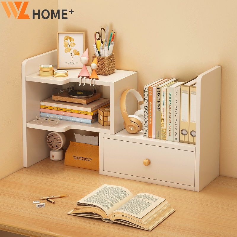 Book Shelf Desk Organizer Desktop Rack TableTop Rack Adjustable Book ...