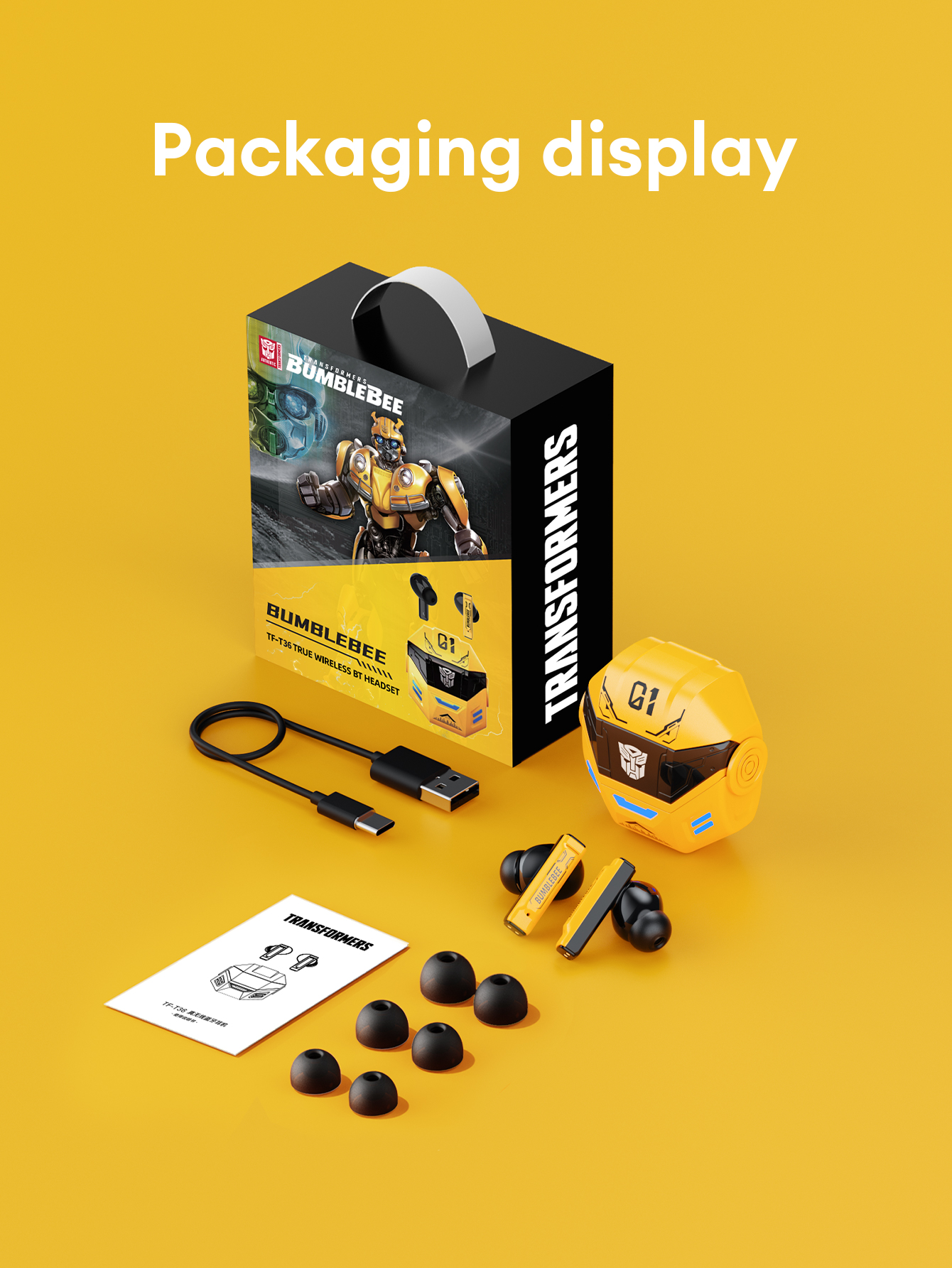 Transformers TF-T36 ANC Noise Reduction Wireless Bluetooth Earbuds ...