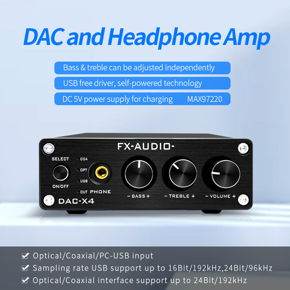 Fx-audio DAC-X4 Fever hifi Lossless USB Decoder Sound Card Optical ...