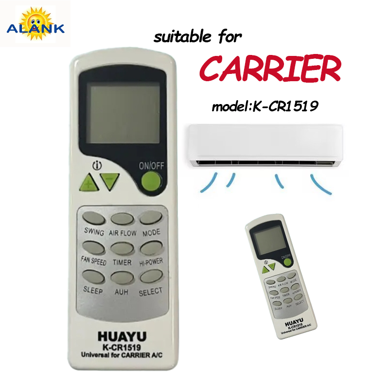 Suitable for CARRIER Air Conditioning Remote Control K-CR1519 | Shopee ...