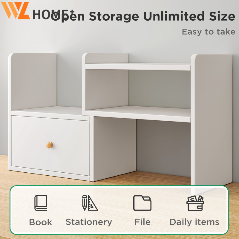 Book Shelf Desk Organizer Desktop Rack TableTop Rack Adjustable Book ...