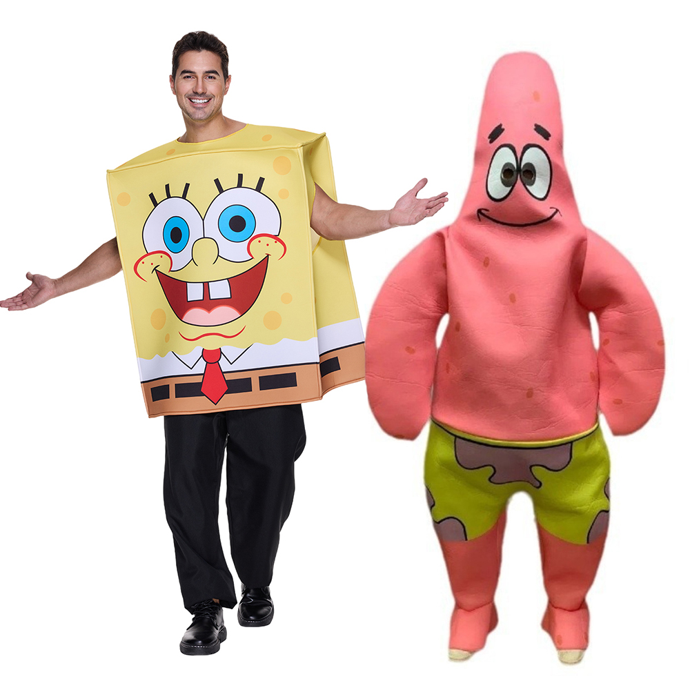 Ready Stock Men's Funny Patrick Star Costume Classic SpongeBob Friend ...