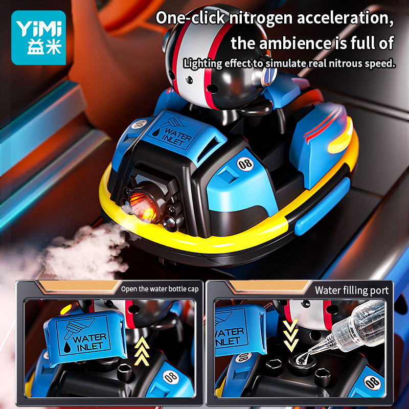 YIMI Remote Control Car Toys 2 Pcs Bumper Car RC Speed Bumper Cars 2.4 ...