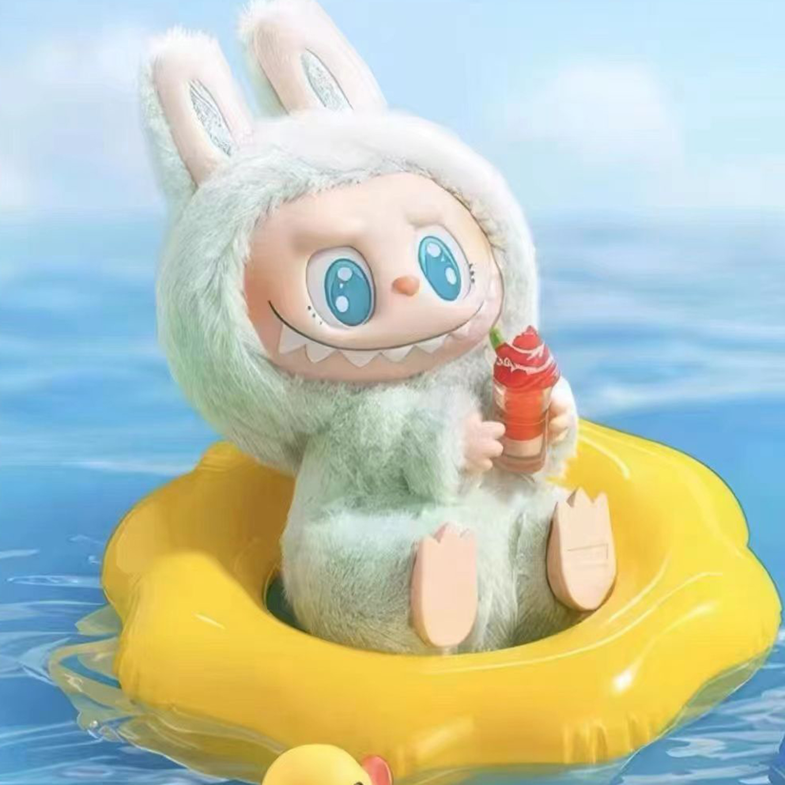 Labubu Cartoon Plush Doll Key Chain Stuffed Doll Pendant Toys for Bag ...