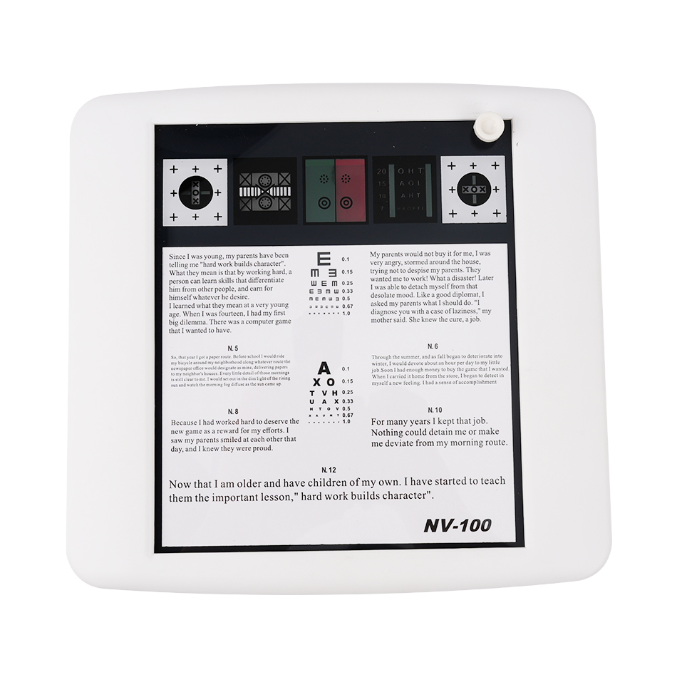 Near Vision Tester Nv-100 Led Multi Function Visual Acuity Charts ...