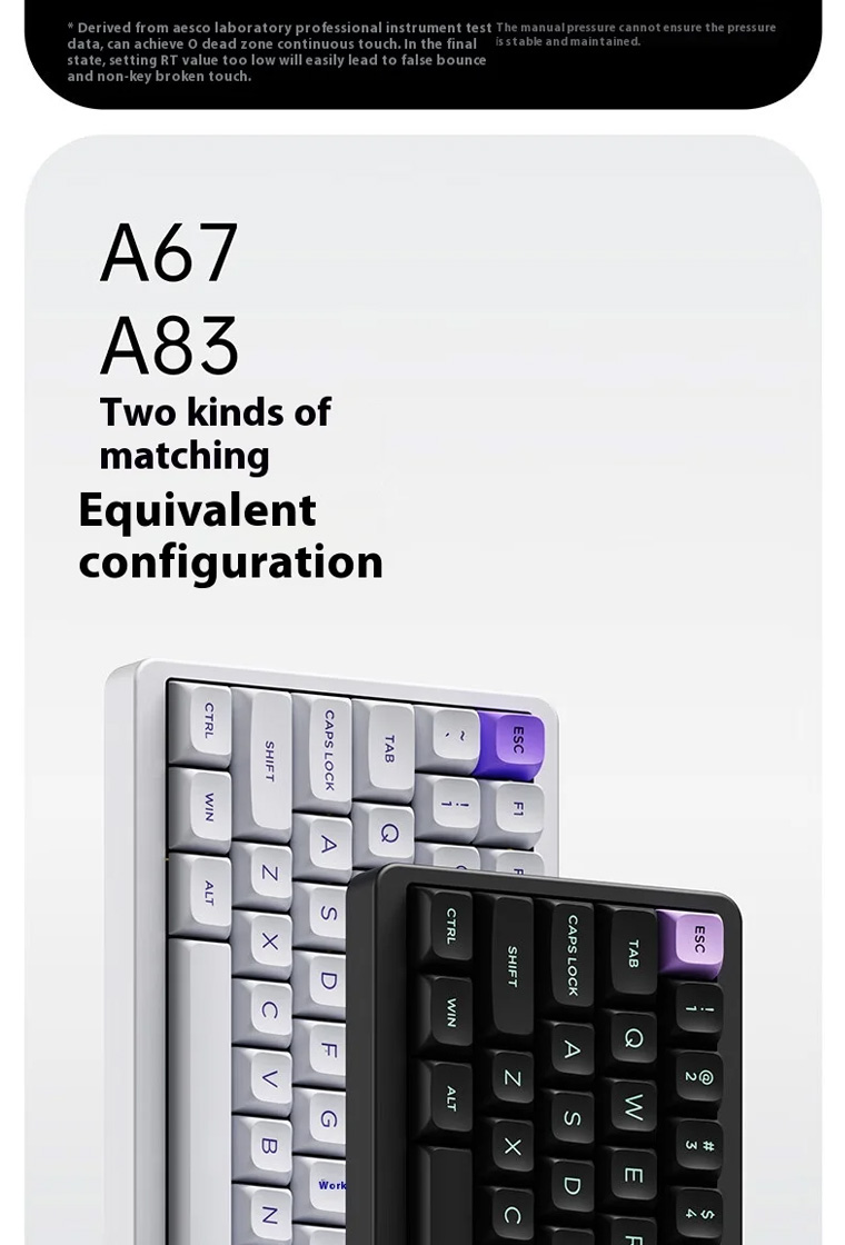AESCO A67/A83 dual-mode customized inductive axis gaming keyboard, 8K ...