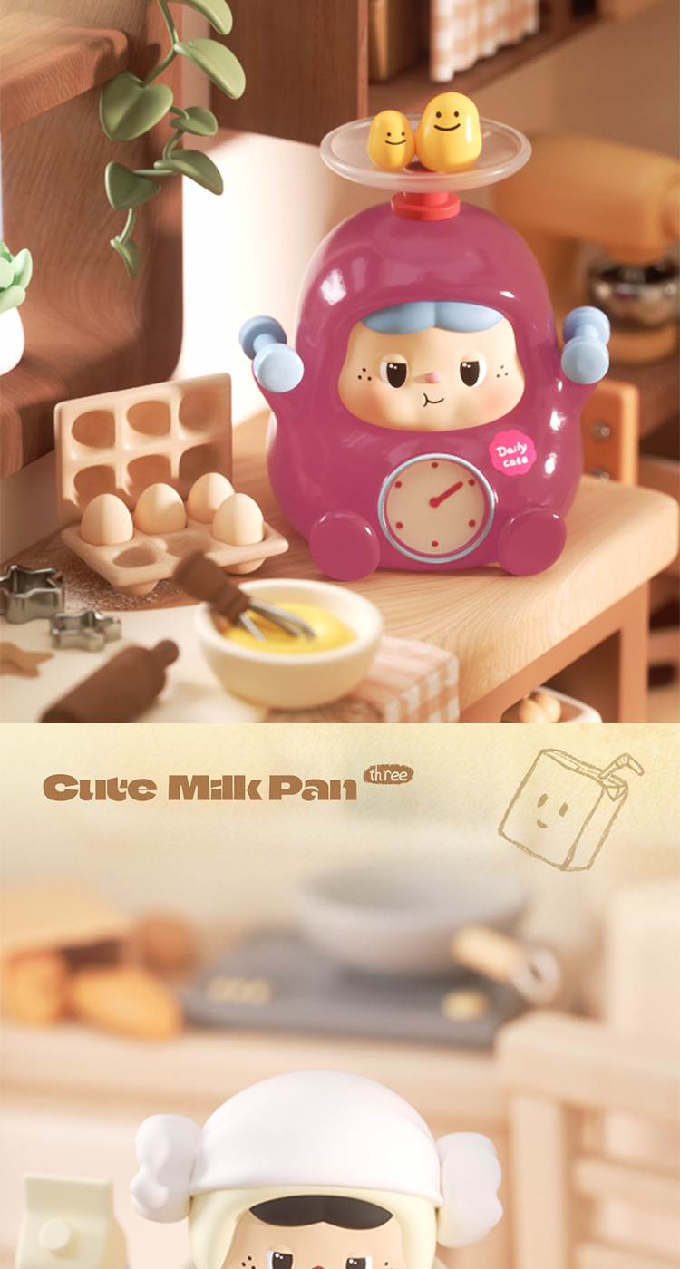 Heyone BAOBAO BAOBAO's Small Kitchen Mystery Box Blind Box Action Cute ...