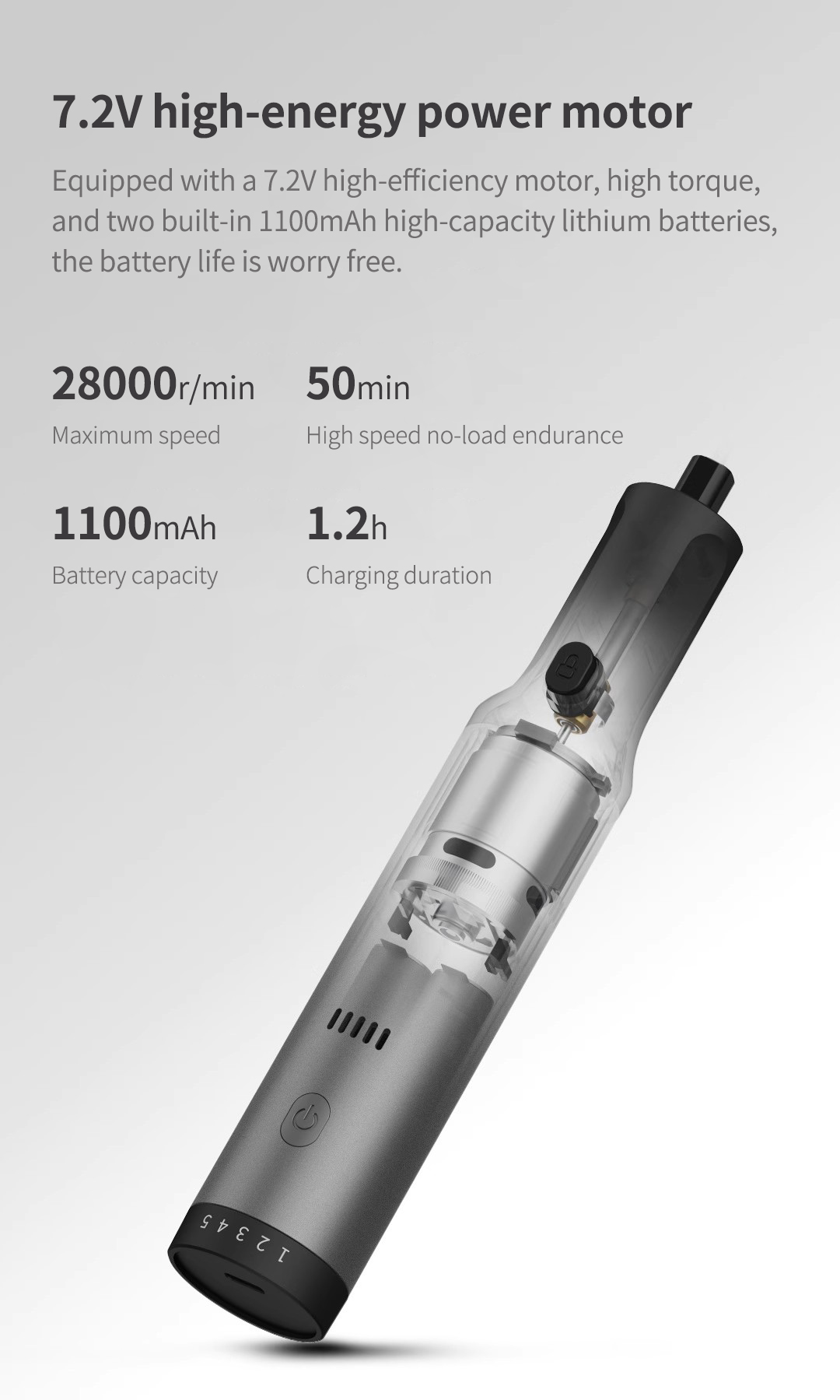 DUKA EP2 42 In 1 High Power Rechargeable Electric Grinder Tool Set ...