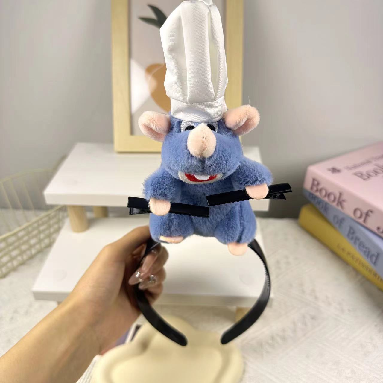 Cute Plush Headband Funny Mouse Hair Tie Fashion Cartoon Hair Ribbon ...