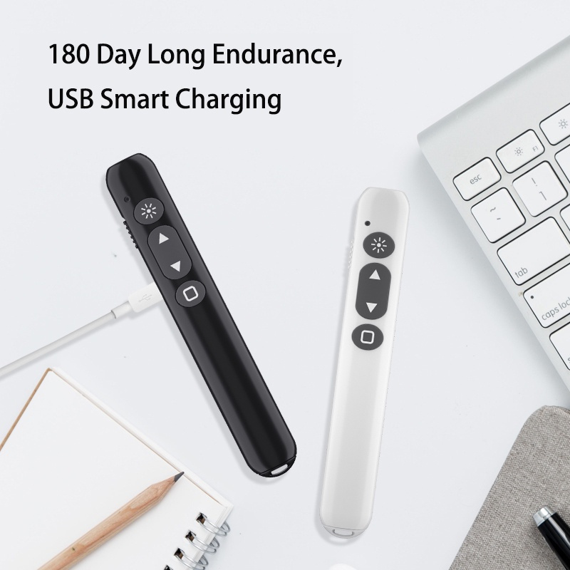 PPT Wireless Presenter Remote 2.4Ghz USB Laptop Projector Page Turning ...