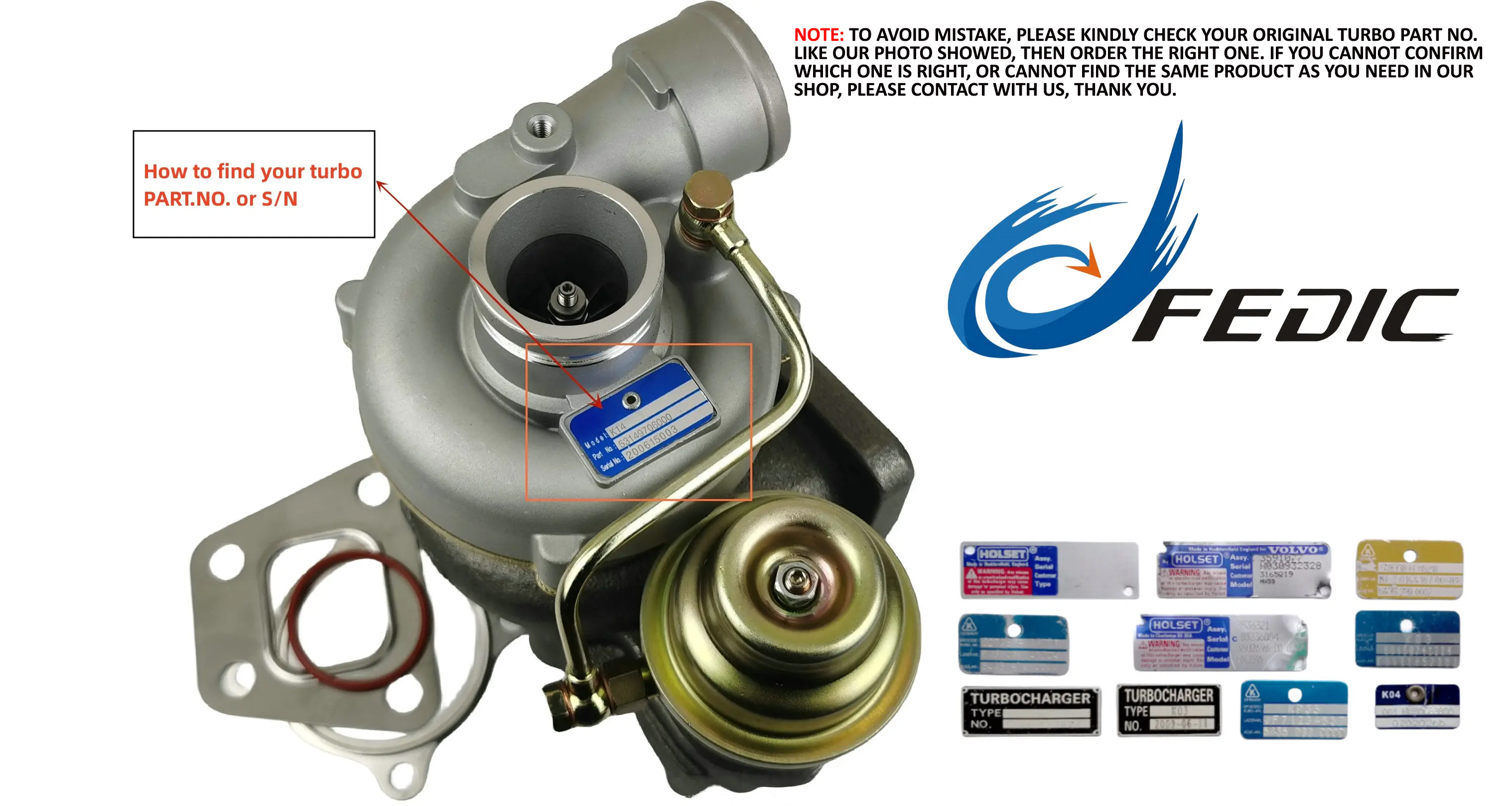 MFS Turbo Cartridge TD025 Turbocharger Chra 49373-07011 49373-07013 ...