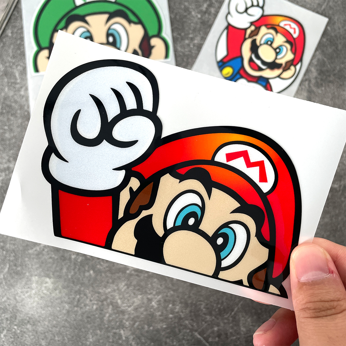 Cartoon Cute Stickers Super Mario Mario Creative Car Stickers electric ...