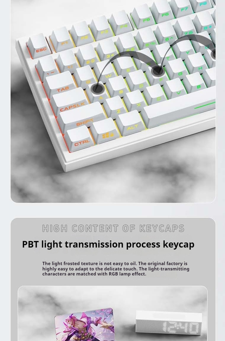 RECCAZR M99 Magnetic axis Mechanical keyboard Full Key Hot swappable ...