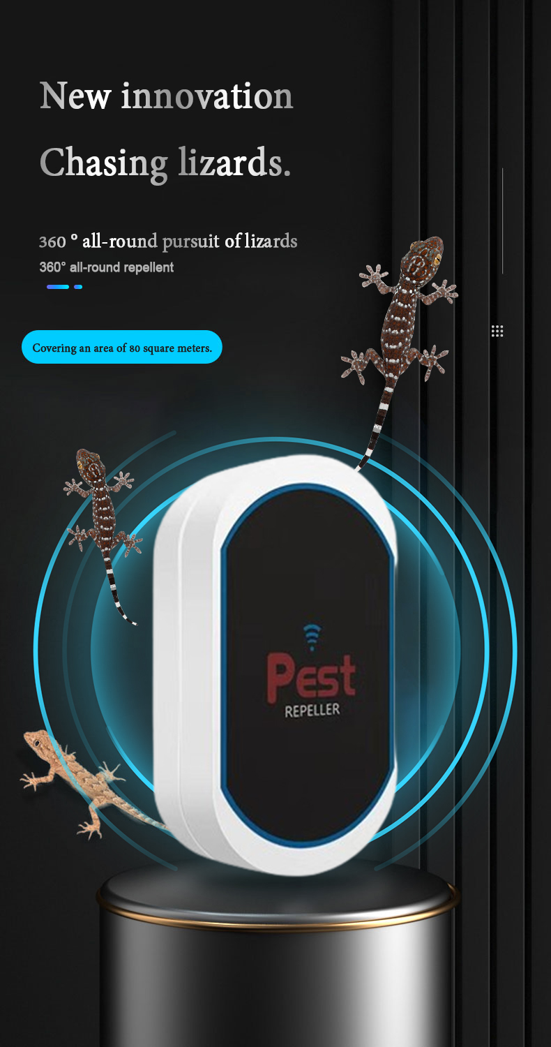 360°Ultrasonic expulsion SG lizard repellent lizard trap lizard killer Ultrasonic drive gecko ...