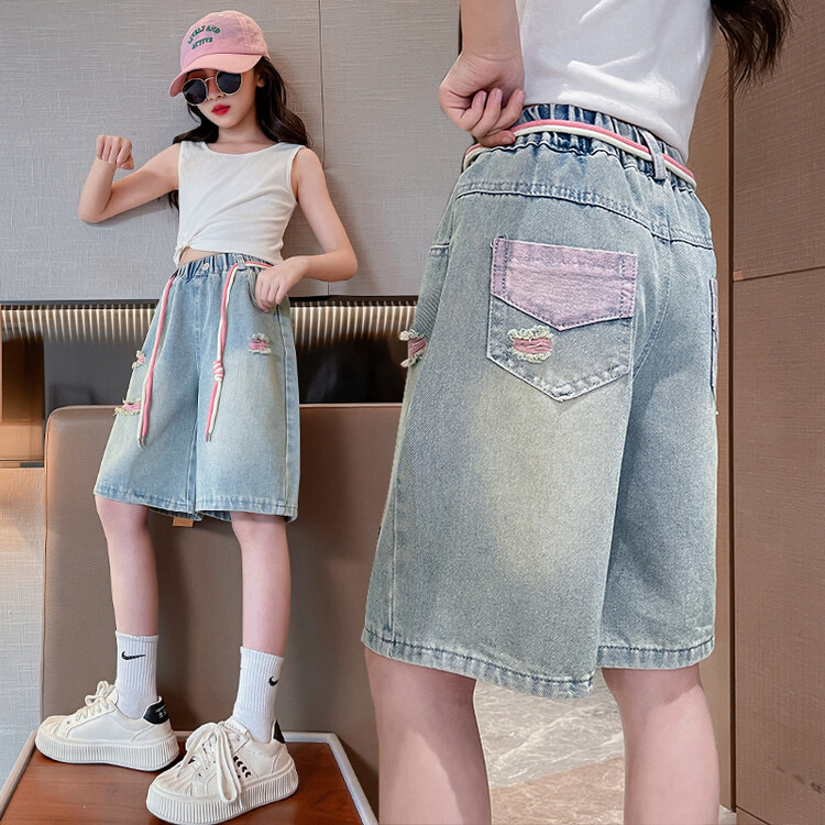 5-14 Years Old Bermuda Short for Girls Korean Style Cute Design ...