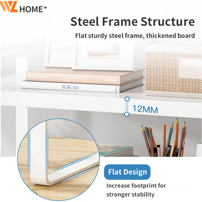 Desk Organizer Table Top Rack Desktop Rack Storage Rack Rak Bookshelf ...