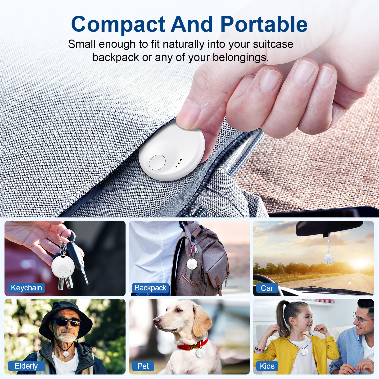 New Smart GPS Tracker Mini TAB for iOS Apple Find My App, iTag Anti ...