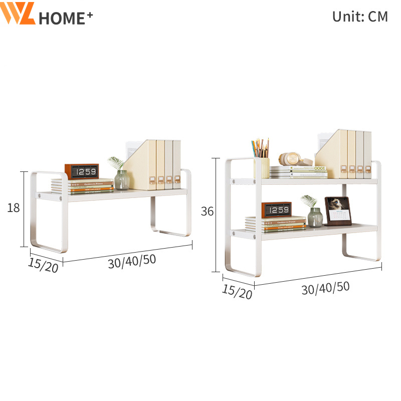 Desk Organizer Table Top Rack Desktop Rack Storage Rack Rak Bookshelf ...